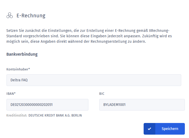 Übersicht der Datenfelder für e-Rechnungen
